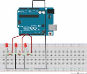 Rangkaian Elektronik Lampu LED Sederhana, Paralel & Seri